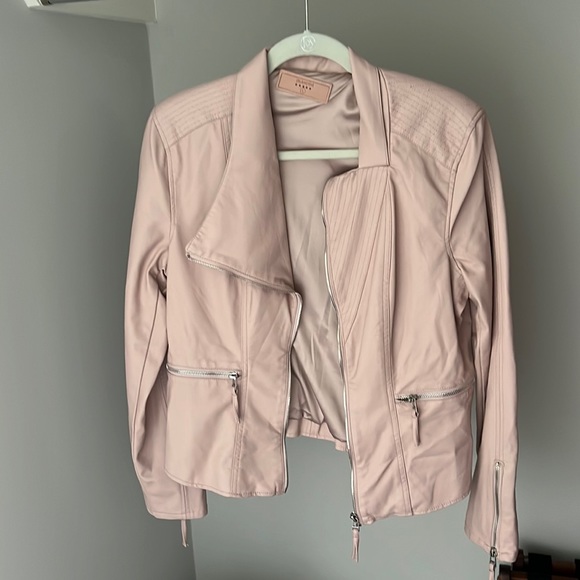 Blank NYC | Jackets & Coats | Blush Pink Blanknyc Vegan Leather Moto ...